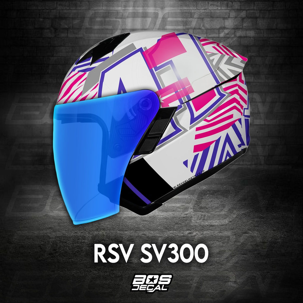Jual Sticker Decal Helm RSV SV300 Part 1 Decal Helm Decal Sticker ...