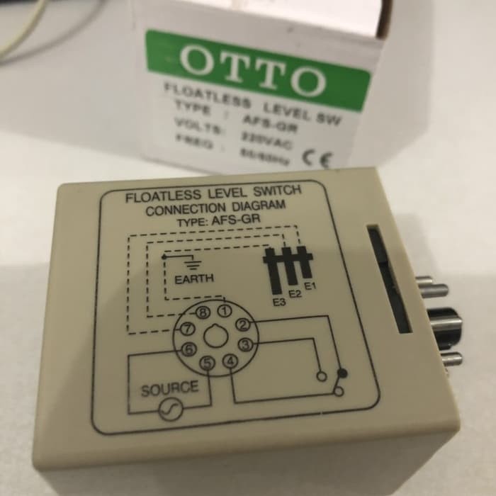 Jual Otto AFS-GR floatless level switch dengan kaki 8 pin untuk 220V ...
