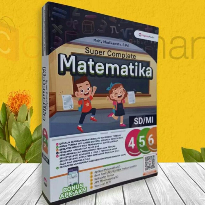 Jual Super Complete Matematika Sdmi Kelas 4 5 6 Buku Bank Soal Asli