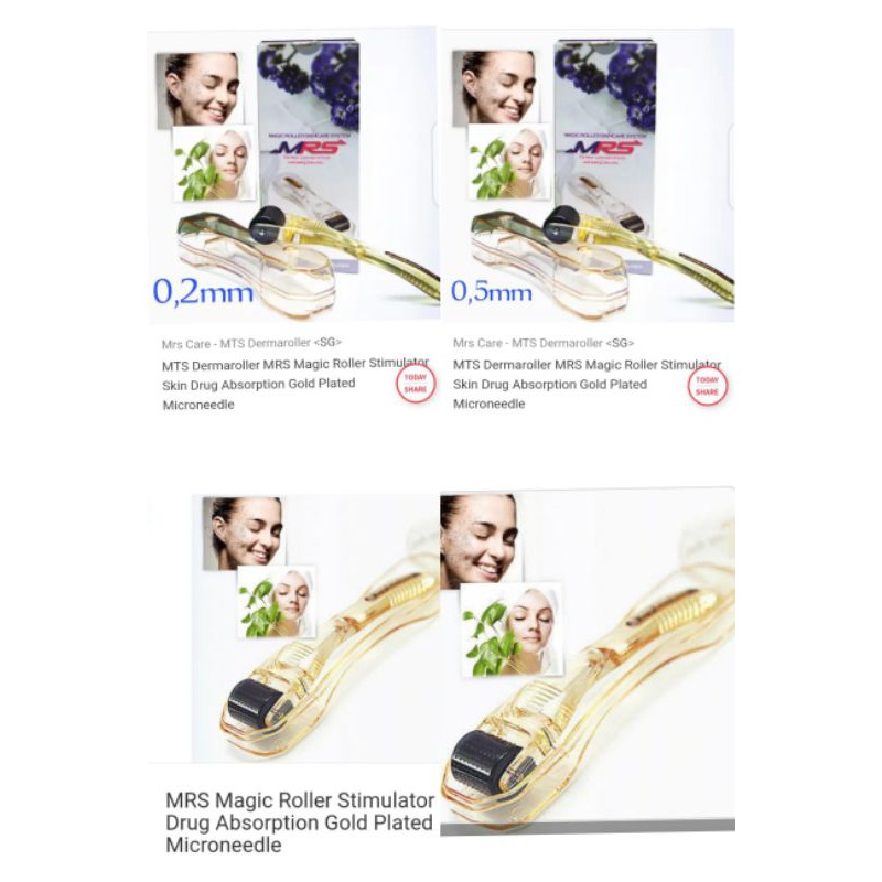 Jual Roller Skincare Titanium Gold MRS magic roller Skincare Korea ...