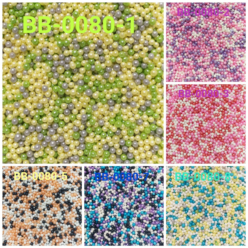 Jual GR-BB-0080 Sprinkles sprinkle springkel 100gram mutiara mix warna ...