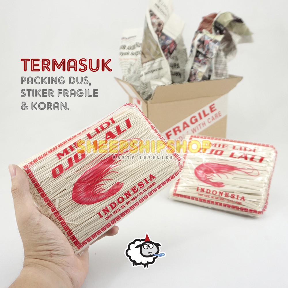 Jual MIE LIDI MENTAH Grade A Ukuran Kecil dan Lebar Renyah ± 425 - 500 ...