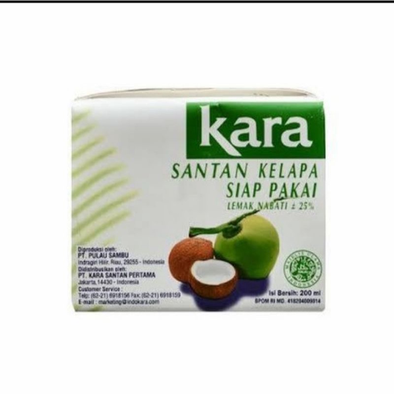 Jual kara santan kelapa siap saji 200ml | Shopee Indonesia