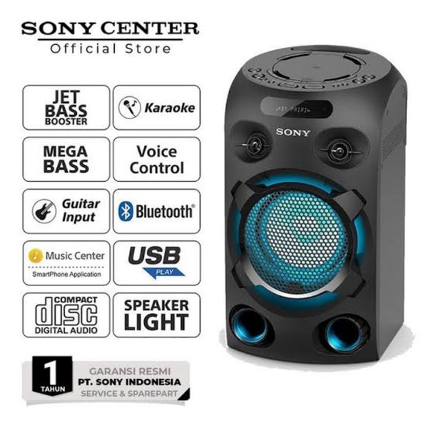 Jual SPEAKER SONY MHC-V02 HIGH POWER AUDIO SYSTEM BLUETOOTH | Shopee ...