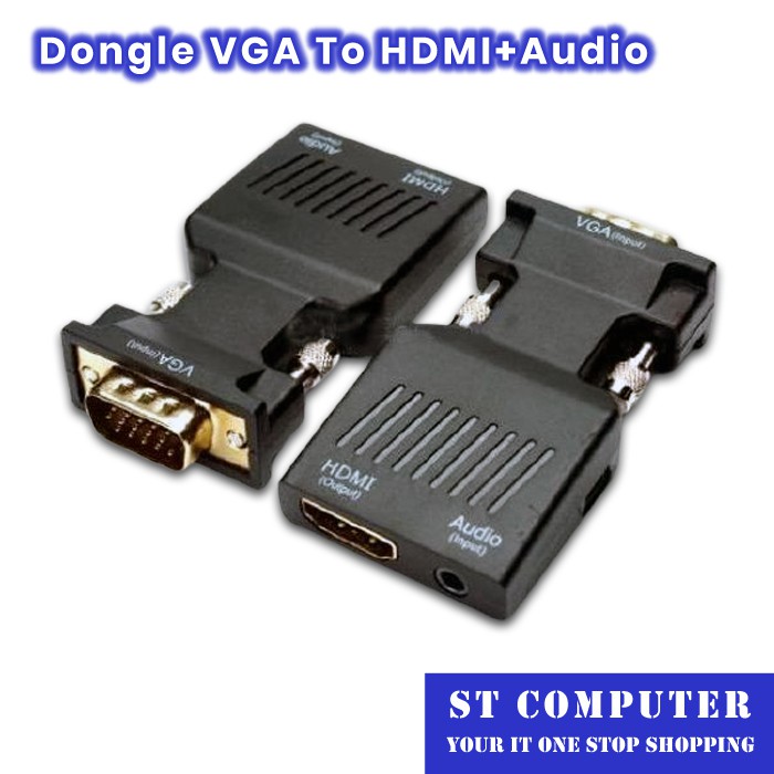 Jual Dongle USB VGA To HDMI Plus Audio | Shopee Indonesia