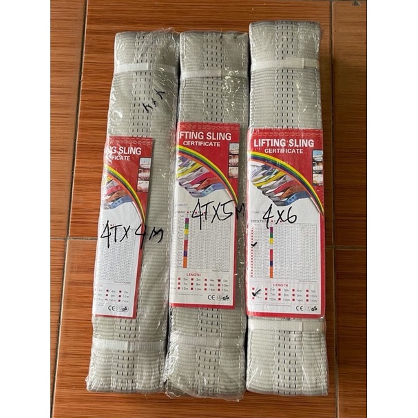 Jual webbing sling 4 ton 4 meter tali angkat 4t x 4mtr belt 4000kg 4ton ...