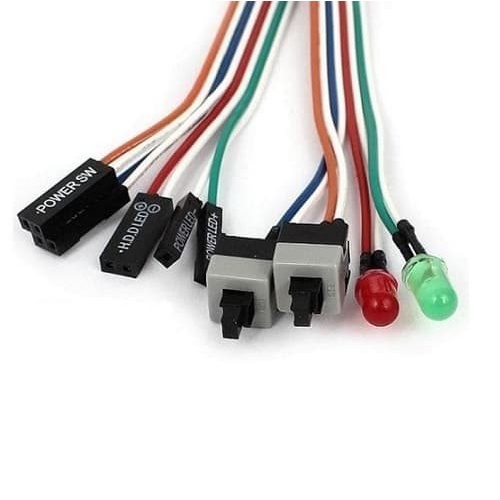 Jual Kabel Tombol Power Reset Switch Front Panel Komputer PC Casing ...