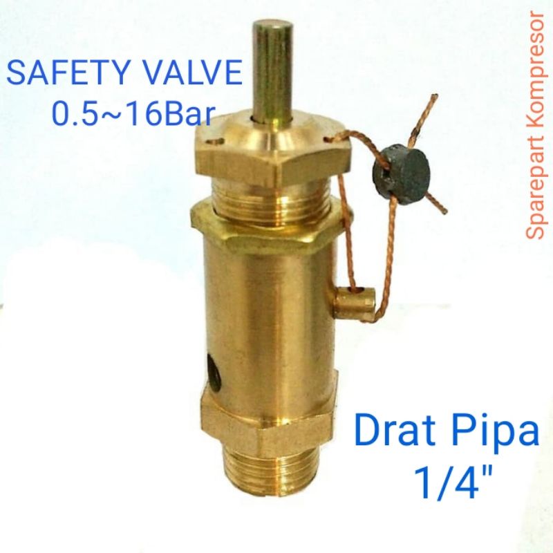 Jual Savety Valve Air Compressor Katup Kuningan Kontrol Pengaman ...