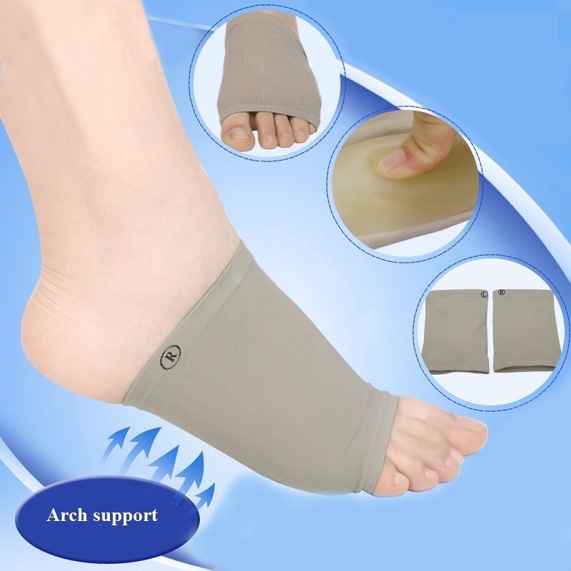 Jual Arch Support Silicone Padded Socks Flat Foot Insoles Cushion ...