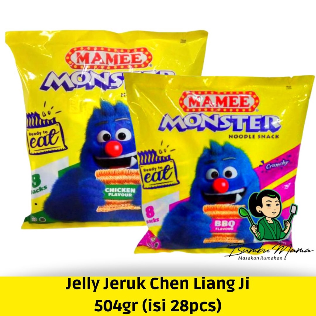 Jual Mie Mamee Monster Noodle Snack / Mie Kering / Rasa BBQ & Chicken ...