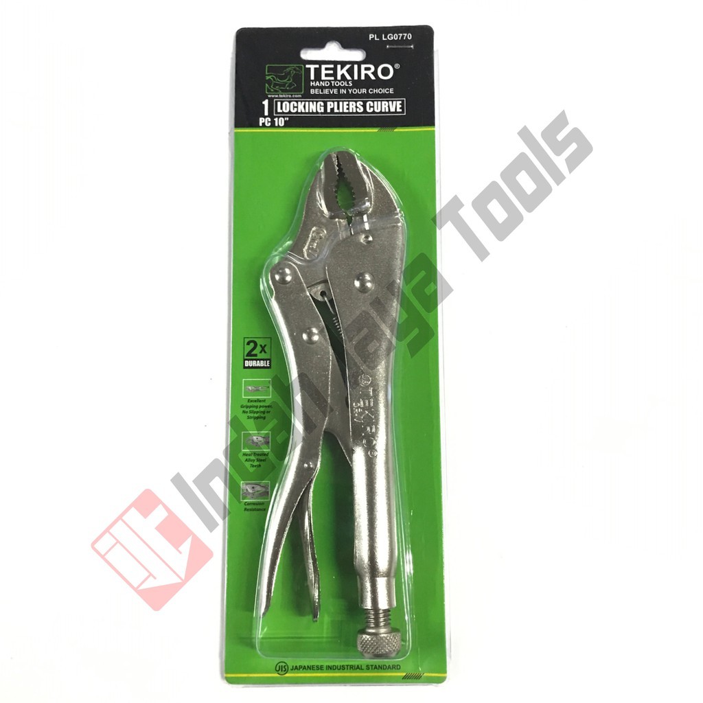Jual TEKIRO Tang Buaya Bengkok 10 Inch - Vice Grip Locking Pliers Tang ...