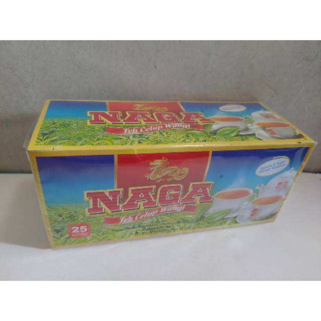 Jual TEH CELUP NAGA (1 KOTAK = 25 BAGS) | Shopee Indonesia