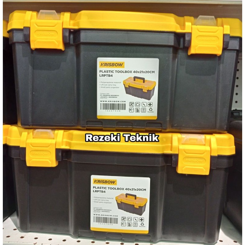 Jual KRISBOW Kotak Perkakas/ ToolBox Plastik Tool Box Tempat Perkakas 40x21x20cm | Shopee Indonesia