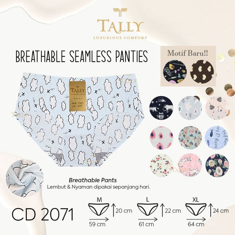 Jual TALLY Cd Seamless Bermotif 2071 Seamless Panty | Shopee Indonesia