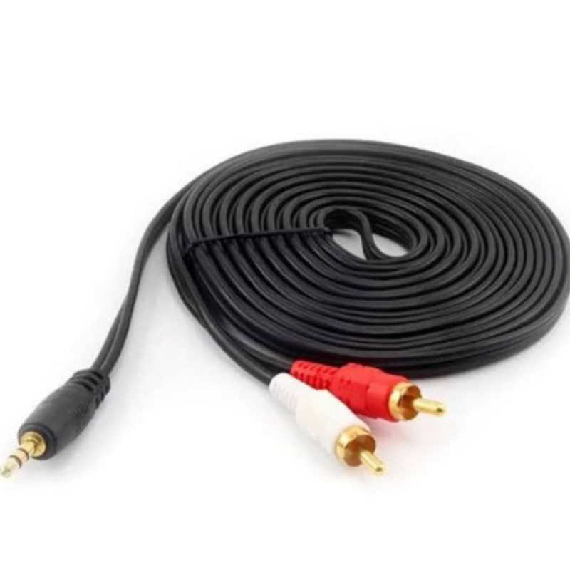 Jual kabel aux audio out 2 in 1 dengan jack 3.5mm | Shopee Indonesia