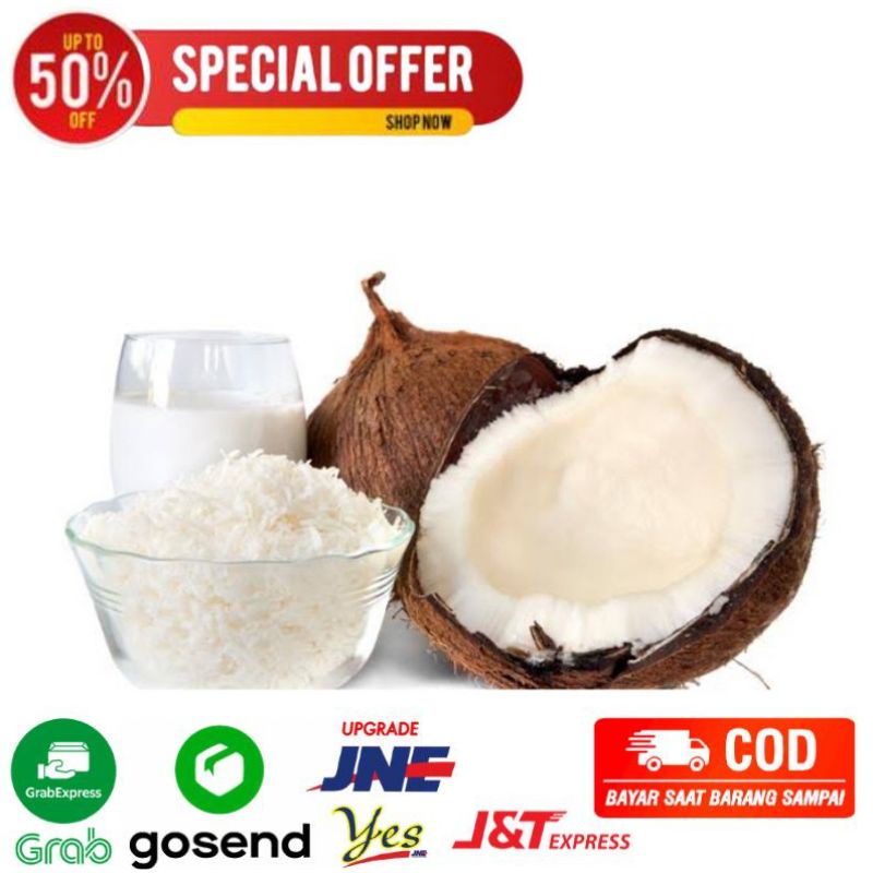 Jual Kelapa parut bersih kering 250 gram segarmart bandung | Shopee Indonesia
