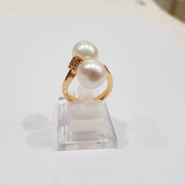 Jual Cin-cin rodium mitiara air tawar asli | Shopee Indonesia