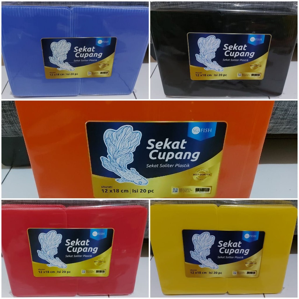 Jual SEKAT SG FISH SOLITAIRE AKUARIUM TOPLES CUPANG 2 LITER 12X18 ISI ...