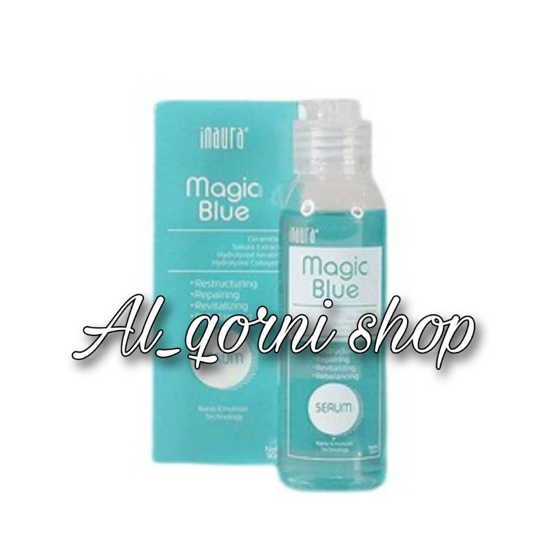 Jual INAURA Magic Blue Serum 90ml Magia Blue Serum Rambut Rusak Proses ...