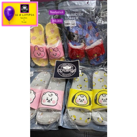 Jual BT21 DRAWING SLIPPERS OFFICIAL FROM KOREA SANDAL BT21 ASLI ...