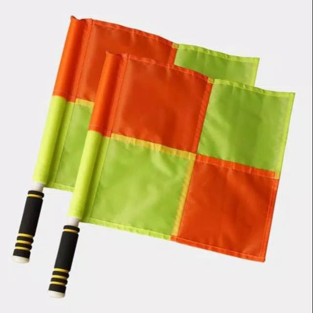 Jual BENDERA WASIT ISI 2PC / BENDERA HAKIM GARIS BOLA FUTSAL VOLLY DLL ...