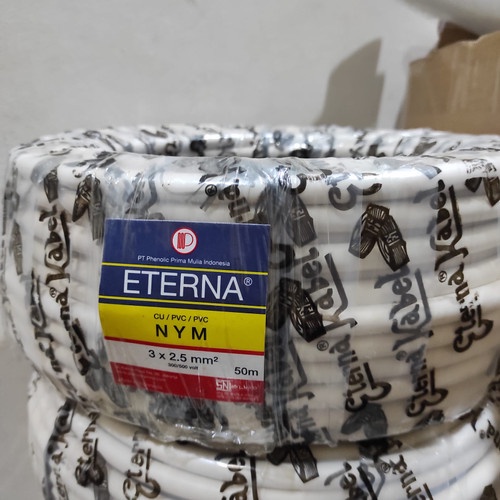 Jual KABEL ETERNA NYM 3x2,5 / KABEL LISTRIK ETERNA NYM 3x2.5 MM METERAN | Shopee Indonesia