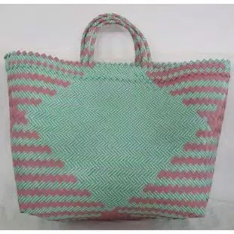Jual TAS ANYAMAN PLASTIK / TAS PASAR / KANTONG BELANJA / KERANJANG ...