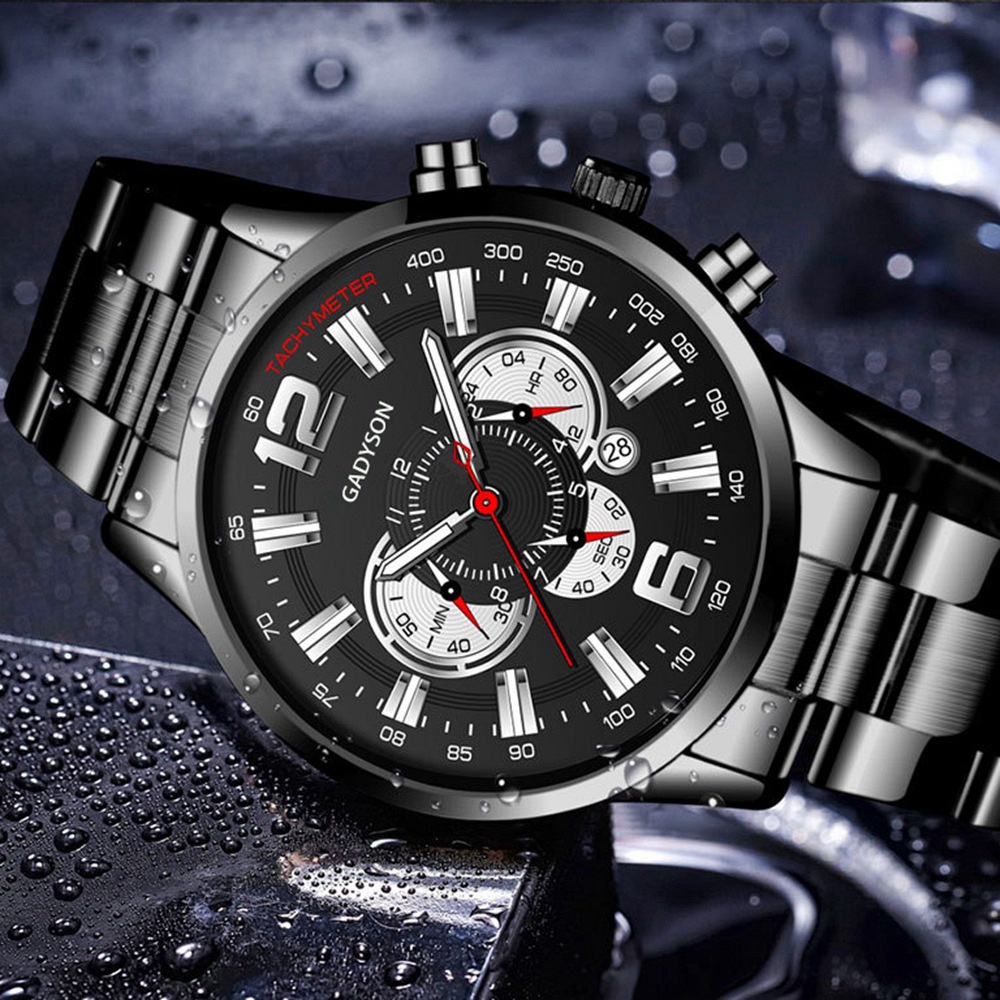 Jual JAM TANGAN PRIA RANTAI STAINLESS HITAM ORIGINAL HARRY JAM107B5 ...