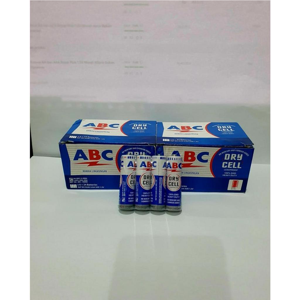 Jual Batre ABC biru AA sedang / baterai / battery / batu batre jam ...