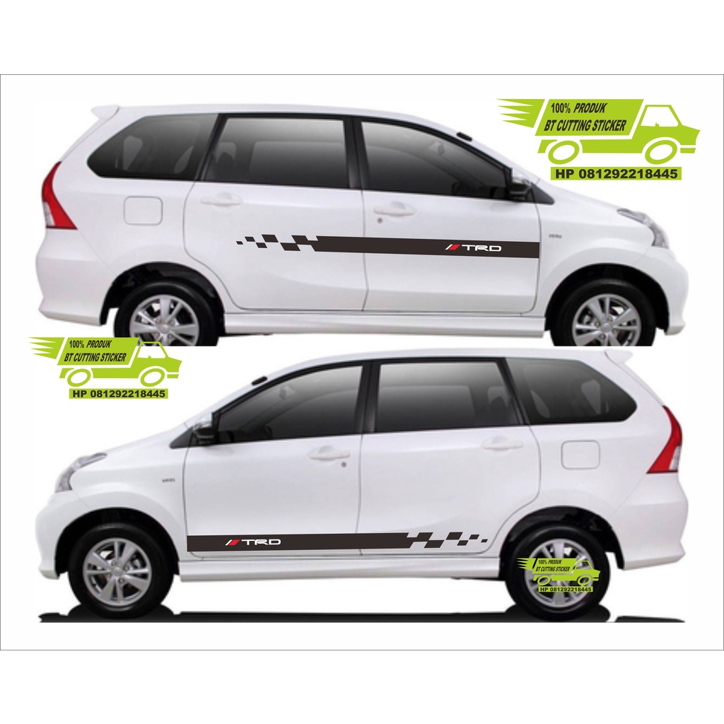 Jual sticker stiker mobil avanza sticker list toyota avanza sticker trd ...