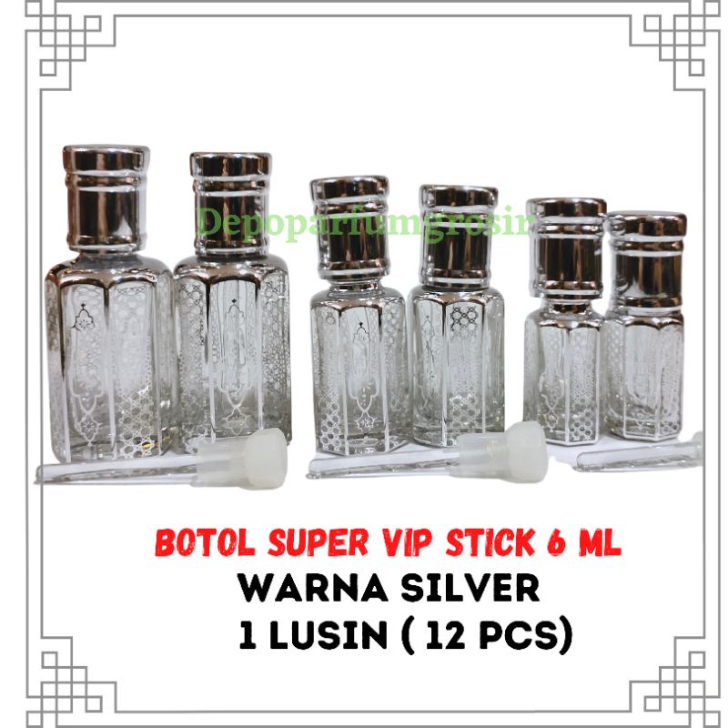 Jual BOTOL PARFUM TOLA BATIK PRINTING SUPER VIP STICK KACA WARNA SILVER ...