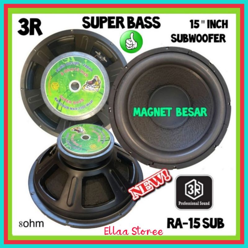 Jual Subwoofer 3R 15 Inch RA-15 SUB Max 1200 Watt Professional Sound | Shopee Indonesia