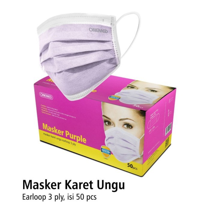 Jual ONEMED MASKER MEDIS BEDAH KARET WARNA MURAH | Shopee Indonesia