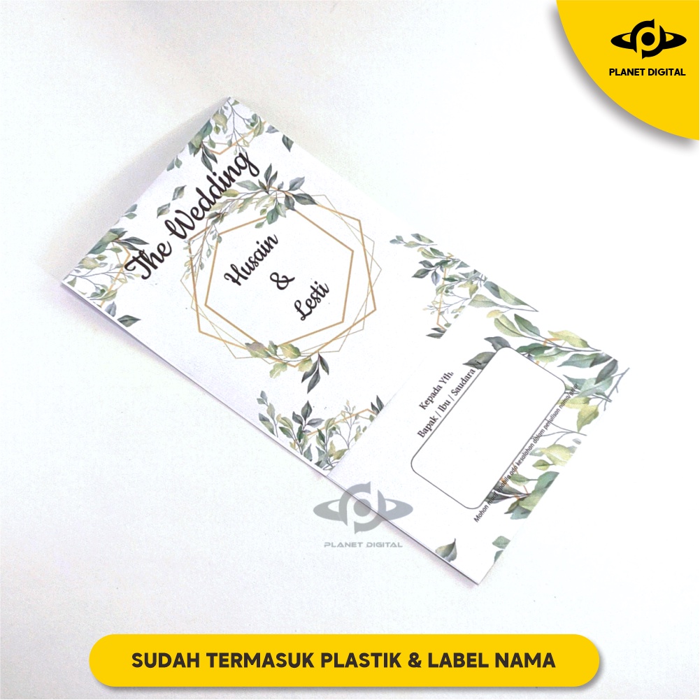 Jual Cetak Undangan Pernikahan Model Bunga Elegan Simple Estetic 02 ...