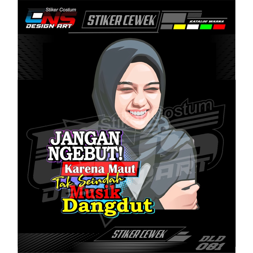 Jual Stiker decal motor - sticker mobil variasi cewek keren - Sticker ...