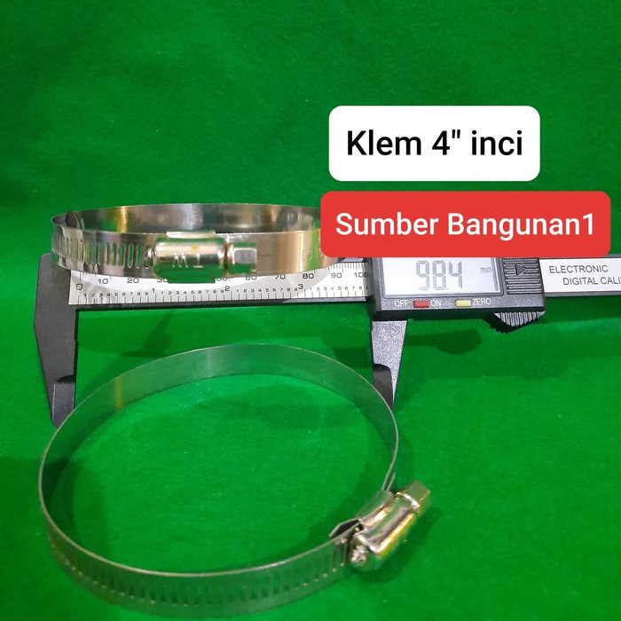 Jual klem besi bulat 4 inci klem penjepit 4" inch | Shopee Indonesia