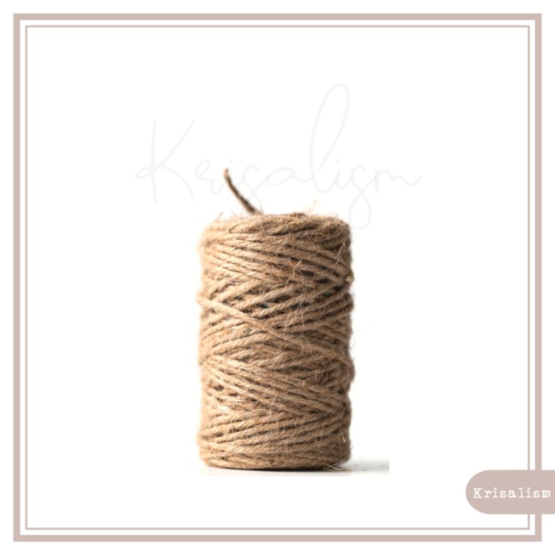 Jual Tali Rami Goni Putih Hemp Rope Jute 2 Ply Serat Alami Meteran Foto ...