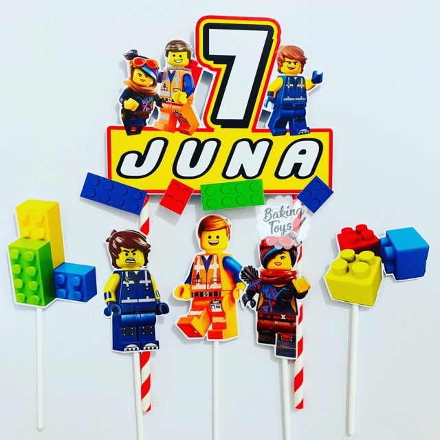 Jual Topper Cake Birthday / Hiasan Kue Ulang Tahun Lego Movie | Shopee ...