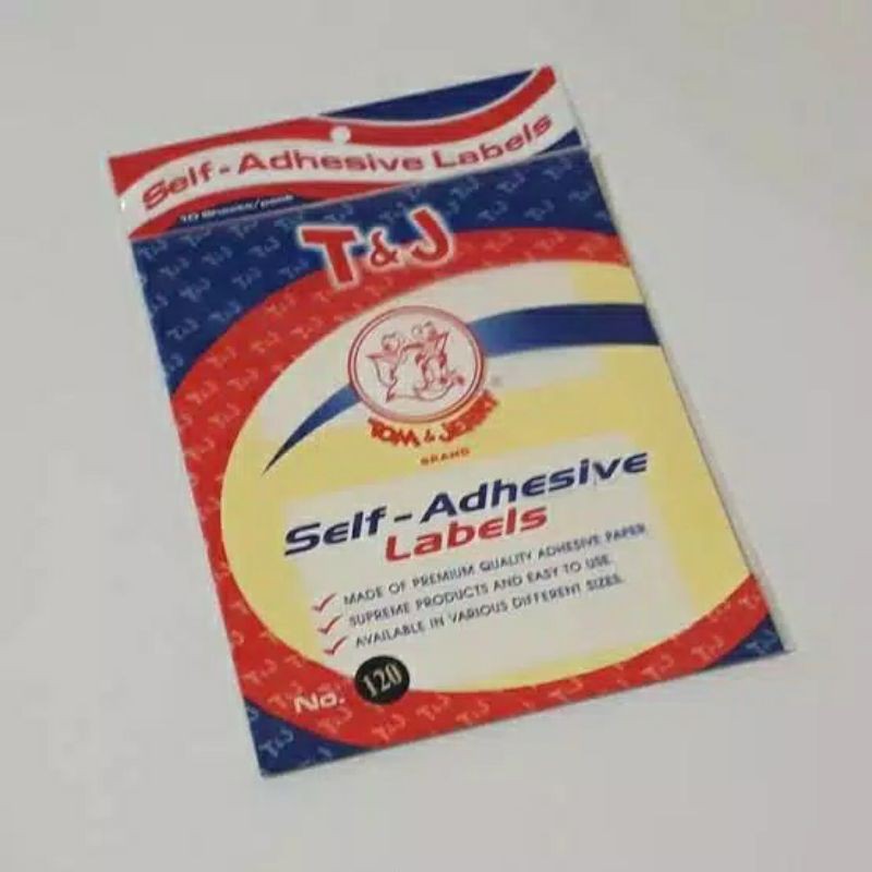 Jual Tom and jerry label 120 T&j labels no. 120 self-adhesive 1Pack saja | Shopee Indonesia