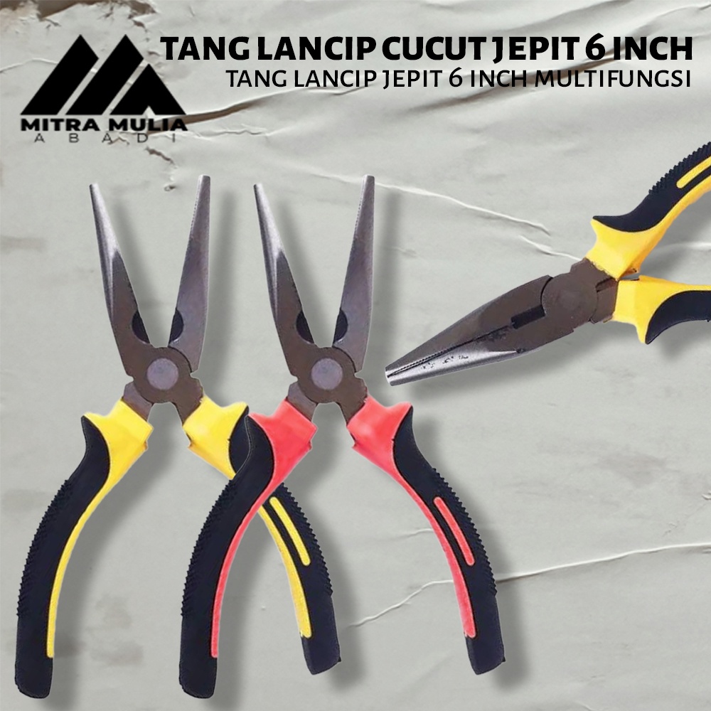 Jual Tang Lancip 6 Inch Inci l Tang Cucut Jepit l Long Nose Pliers ...