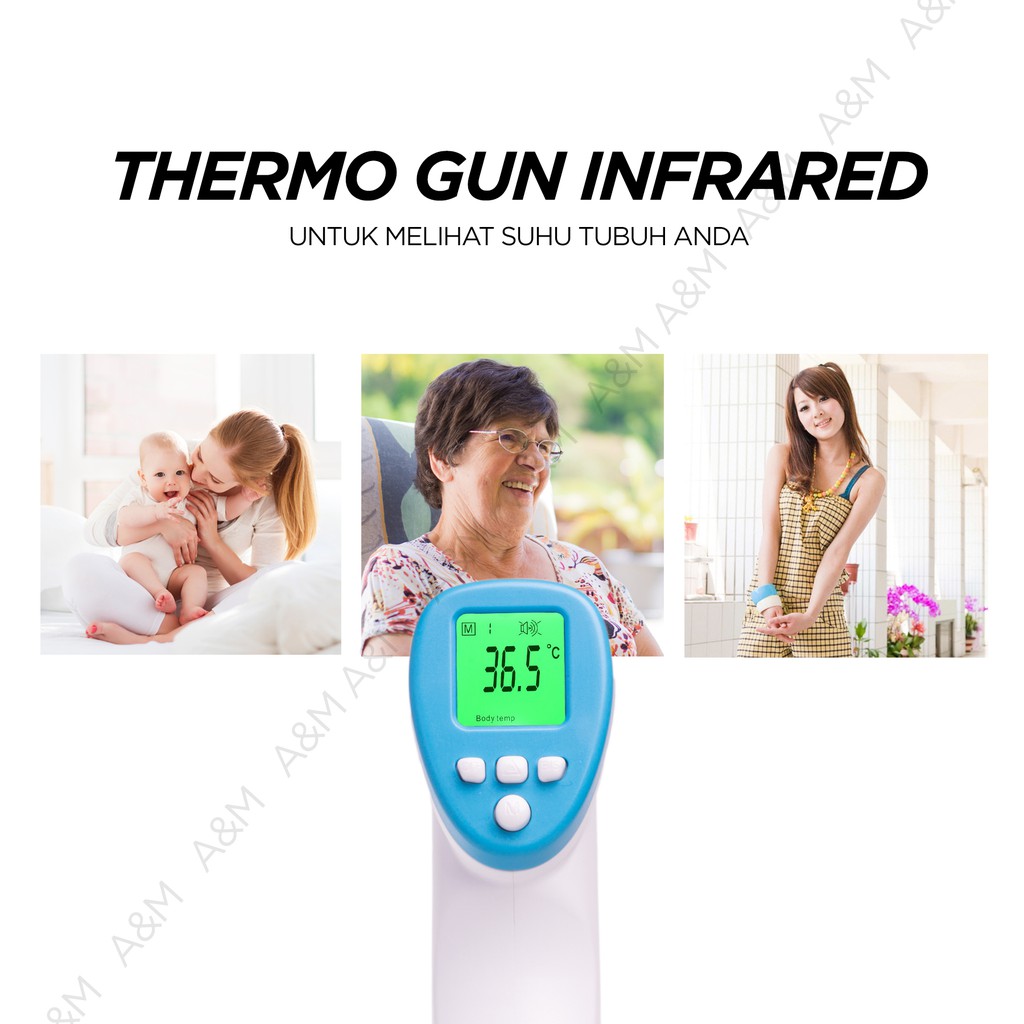 Jual Thermo gun Termometer Pengecek Suhu Tubuh Tembak Digital Mesin ...
