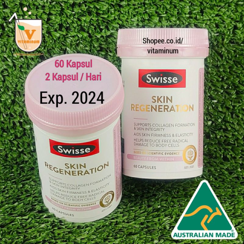 Jual Regenerasi Kulit Swisse Skin Regeneration. 60 Kapsul. Collagen + Vitamin C+E, memutihkan ...