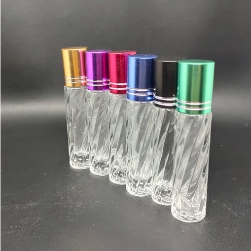 Jual Botol parfum ROLL on Ulir 3,5ml Tutup warna (Lusinan) | Shopee ...