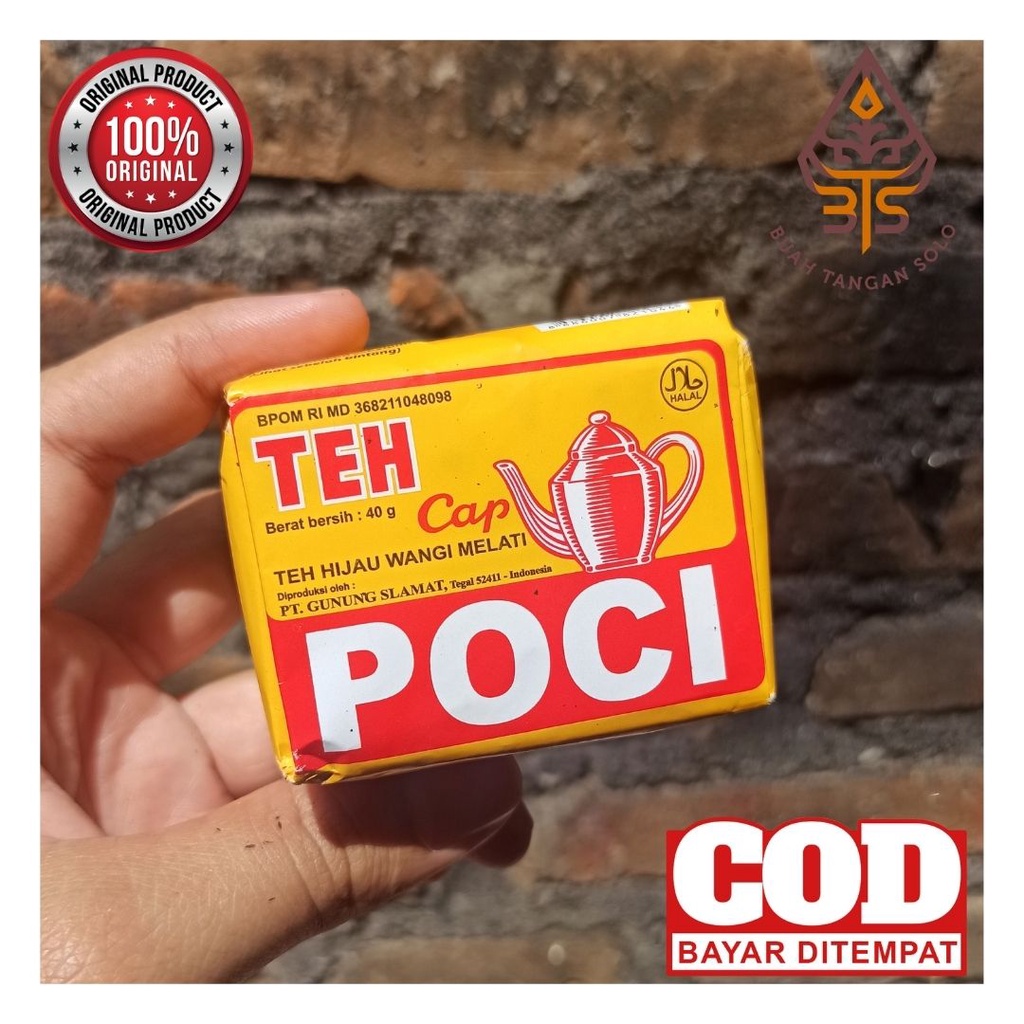 Jual Teh Cap POCI Teh Tubruk Solo Teh Khas Wedangan Solo 40gr | Shopee ...