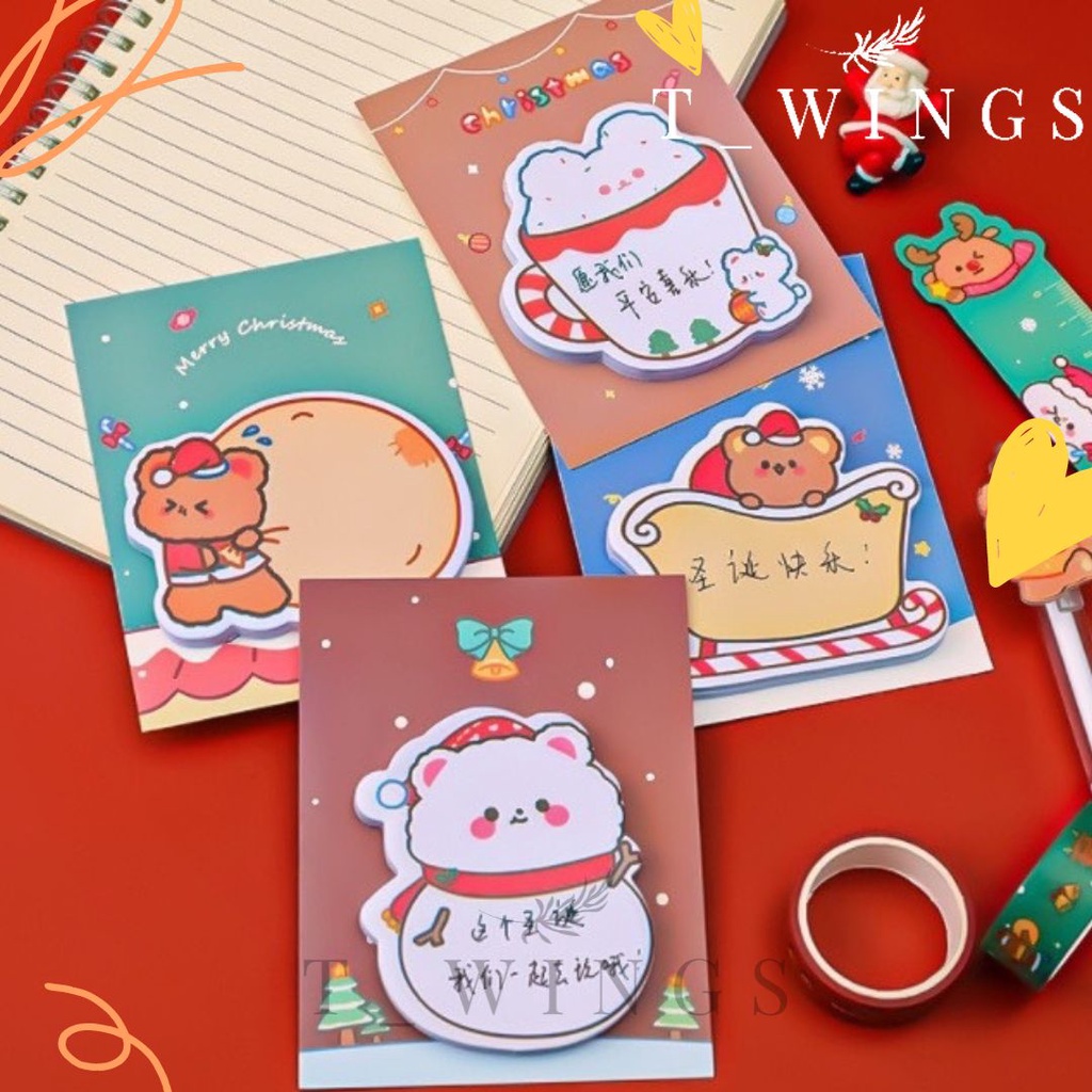 Jual [ Medan ] 30Lembar StikyNote Merry Christmas / StiCky Note Natal ...