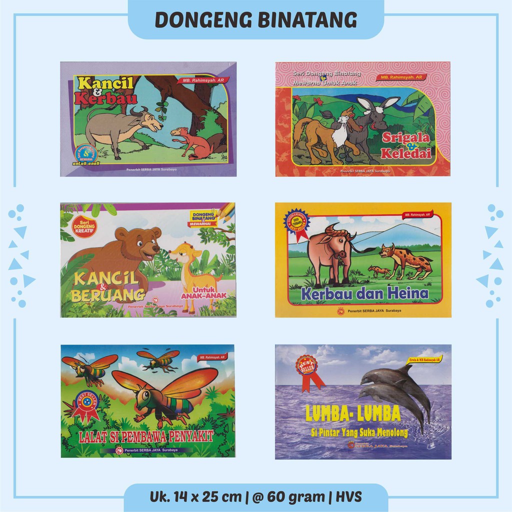 Jual Buku Cerita Anak Bergambar : Kancil Dan Kerbau / Serigala Dan ...