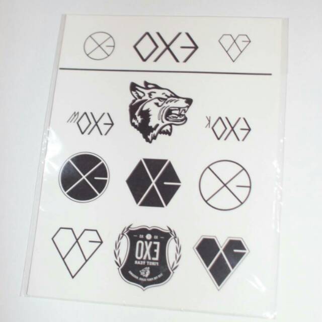 Jual Official exo temporary tattoos | Shopee Indonesia