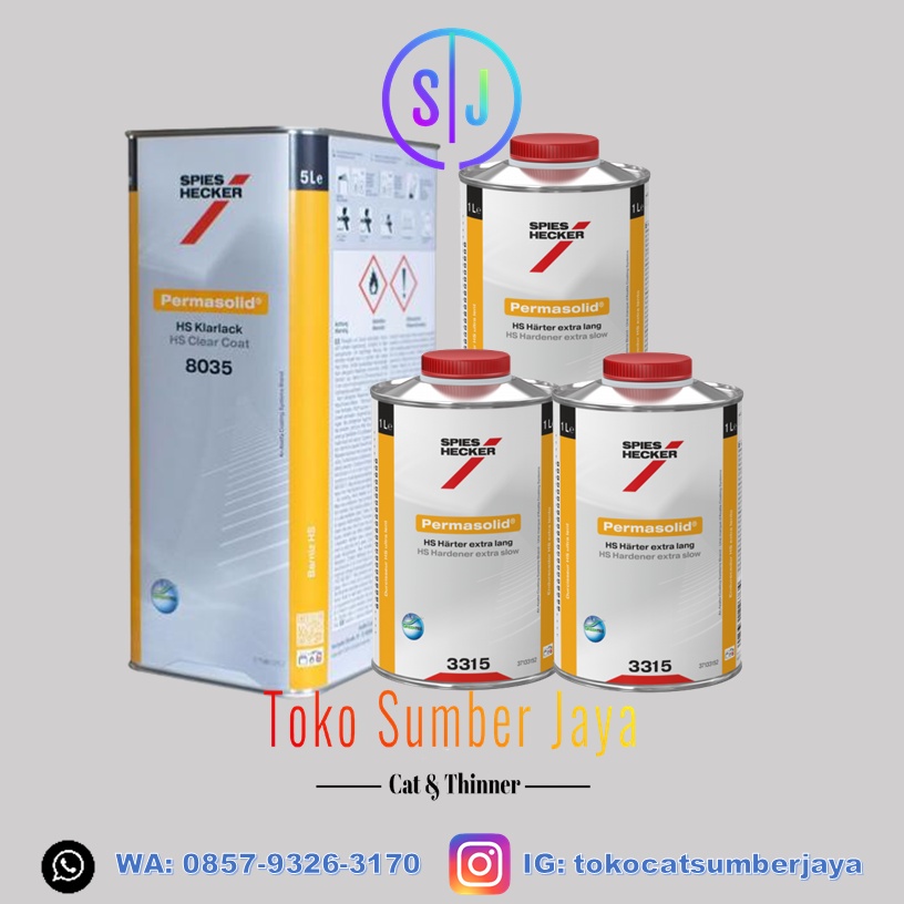 Jual Spies Hecker HS Clear 8035 5L dan Hardener 3315 3L | Shopee Indonesia