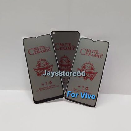 Jual Anti Gores ceramic spy lentur privacy Vivo Y19S V9 V27E T1 5G V7 V11 Pro Y71 Y81 Y22 2022 ...