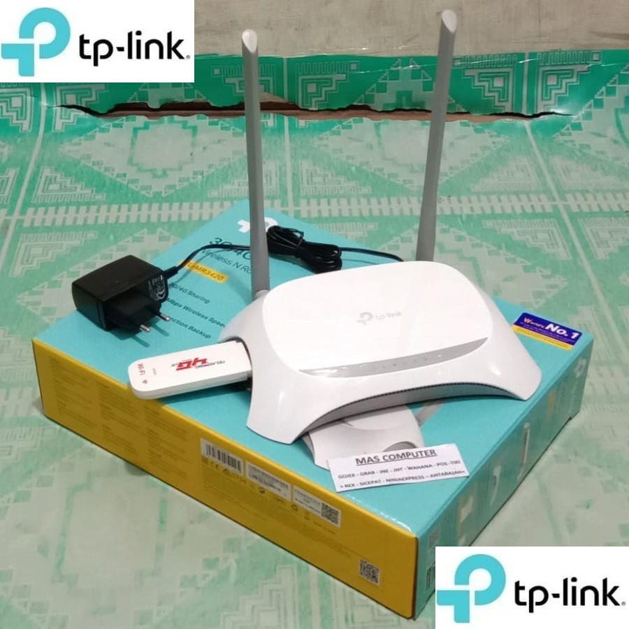 Jual TP-LINK Modem Router TL-MR3420 + Modem 4GLTE Paket Bundling 4G LTE ...